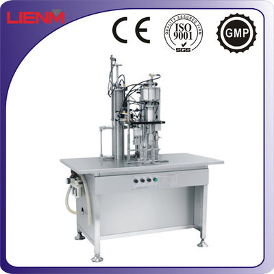China Aerosol filling, sealing, inflating machine, semi automatic, 3 in 1 supplier