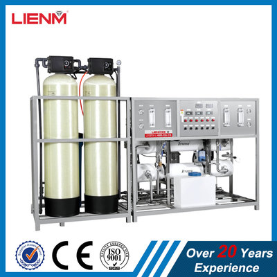 China RO water purifier water treatment with softener, reverse osmosis, Satiness steel, glass fiber, 500L-20000L supplier