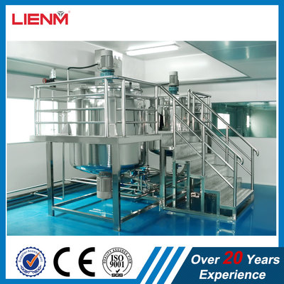 China 2000L Industrial Liquid Detergent Homongenizer Mixer Plant High Precision Cosmetic Product Line Liquid Soap Making Machi supplier