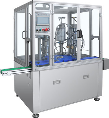 China automatic can aerosol can filling machine liquid gas filling valve crimp Aerosol bag on valve Filling Machine supplier