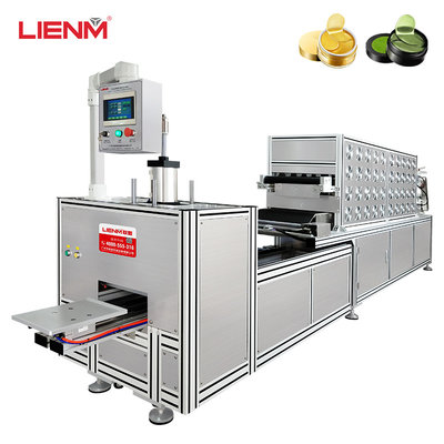 New Automatic Cosmetic Crystal Eye Mask Filling Machine Forming Line For Skin Care Eye Patches Gel supplier